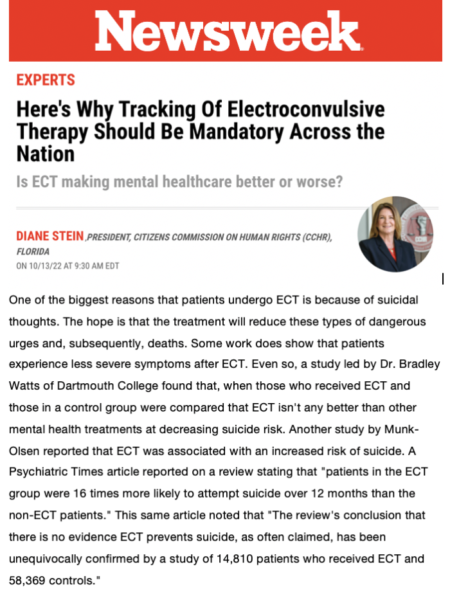 Human Rights Expert: Is ECT Making Mental Healthcare Better Or Worse ...